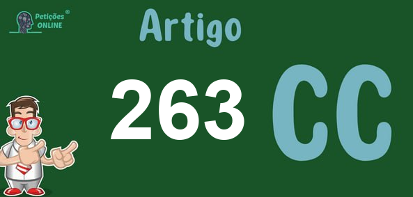 Art 263 do CC → Está procurando jurisprudência atualizada?