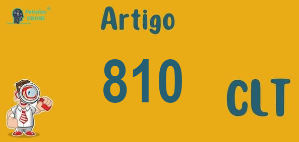Artigo 810 da CLT » Jurisprudência Atual em PDF « TRT