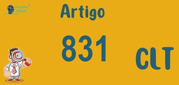 Jurisprudência atual do 831 da CLT » Não vai conferir