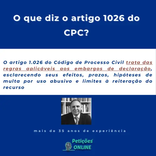 Art. 1026 do CPC: Embargos Declaração Explicado + Exemplos