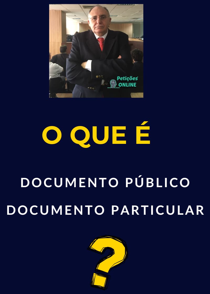 O que é Documento Público e Particular? | Petições Online®