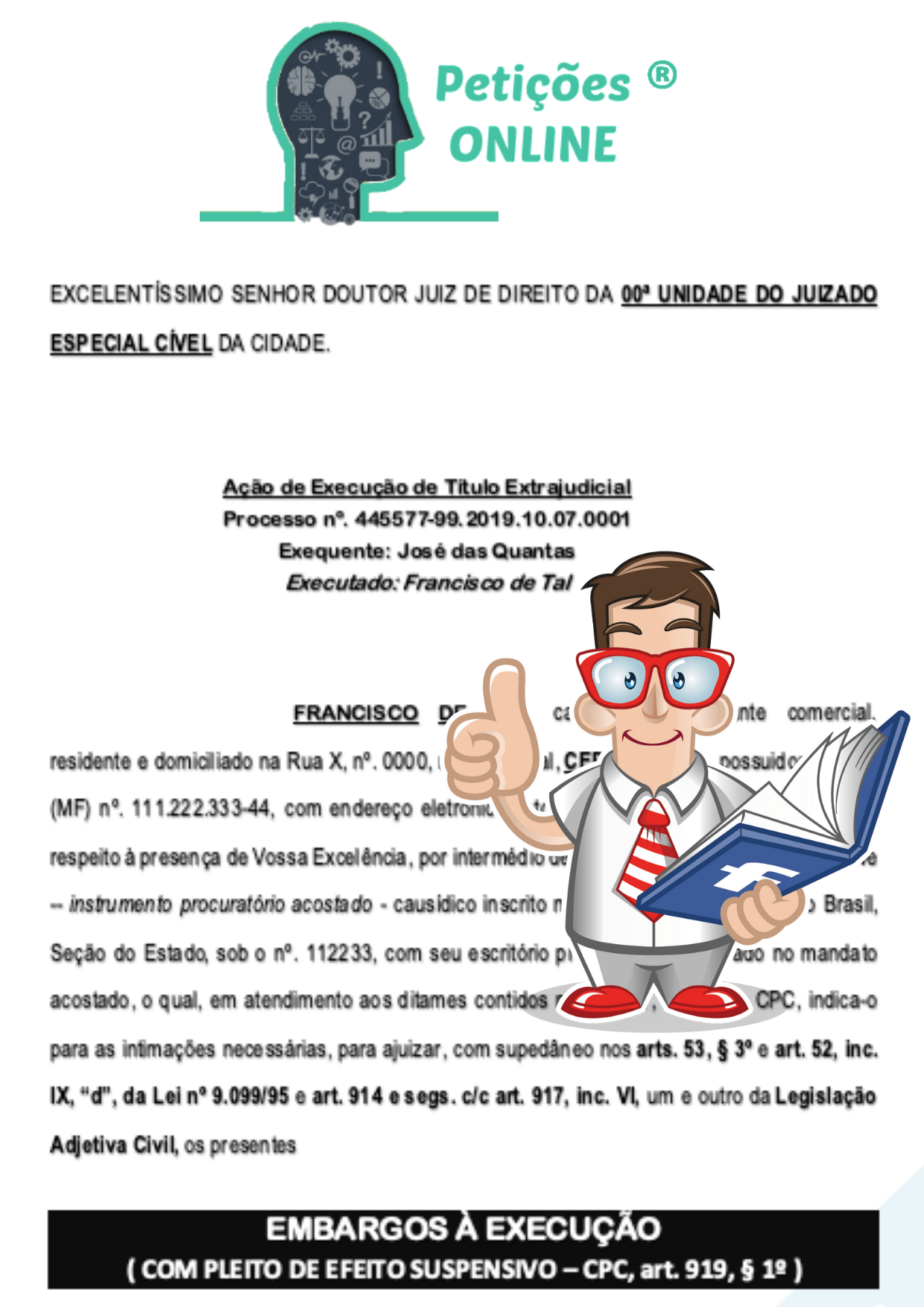 Embargos à Execução Juizado Especial Cível Novo CPC