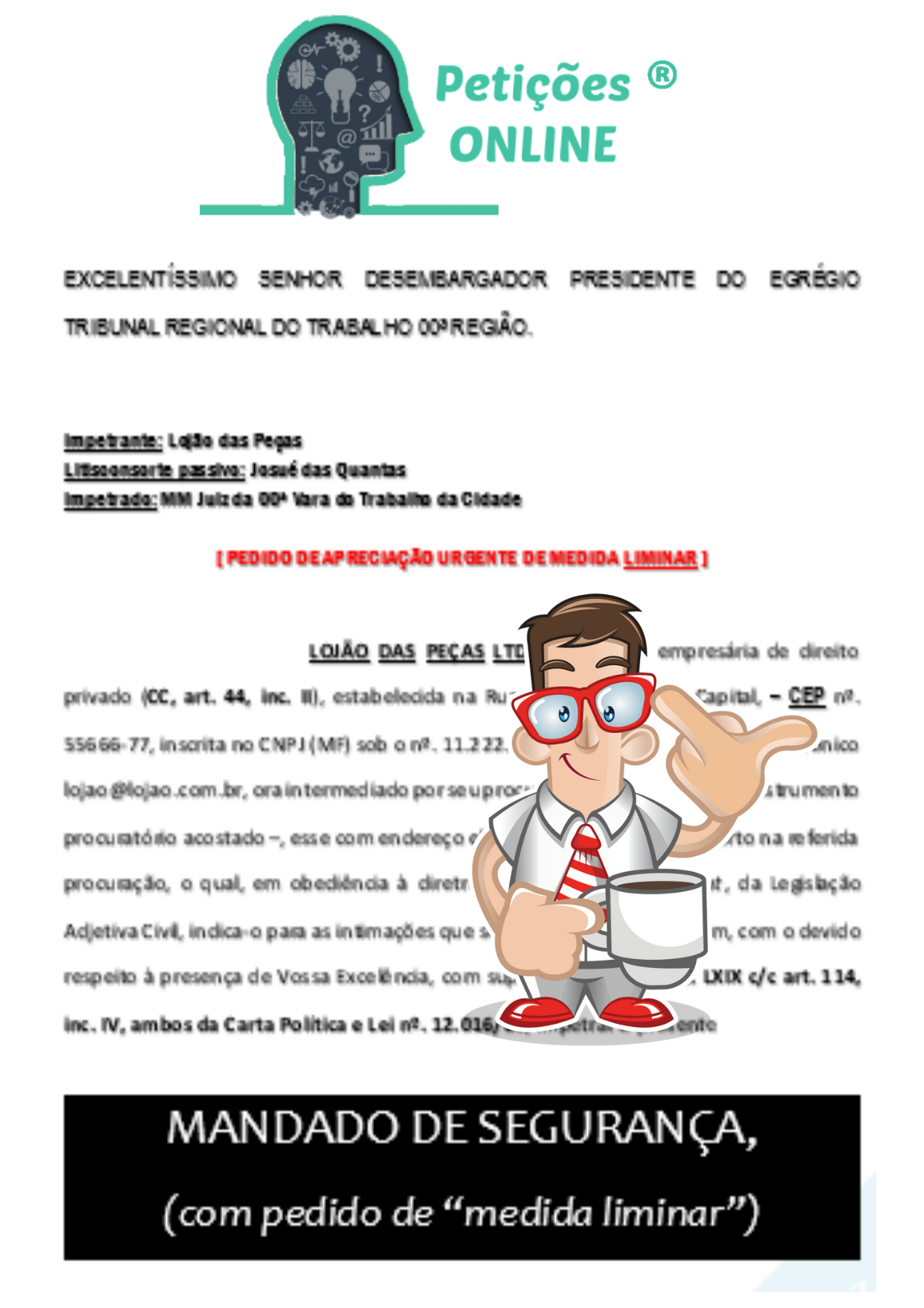 -Modelo- De Mandado De Segurança Trabalhista (Recomendado)