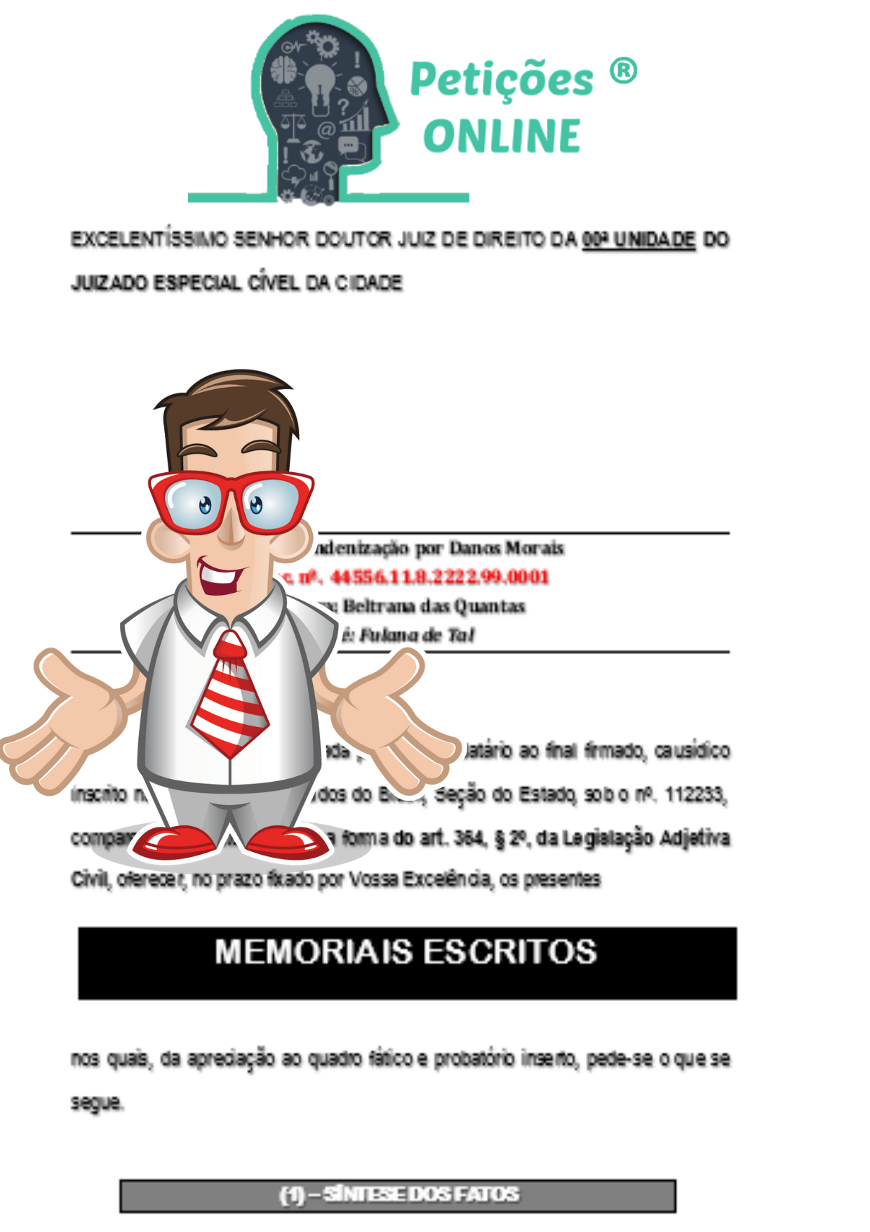 -Petição- Memoriais escritos Juizado Especial Cível Réu